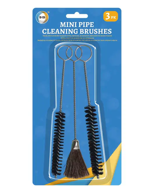 3pc Mini Pipe Cleaning Brushes