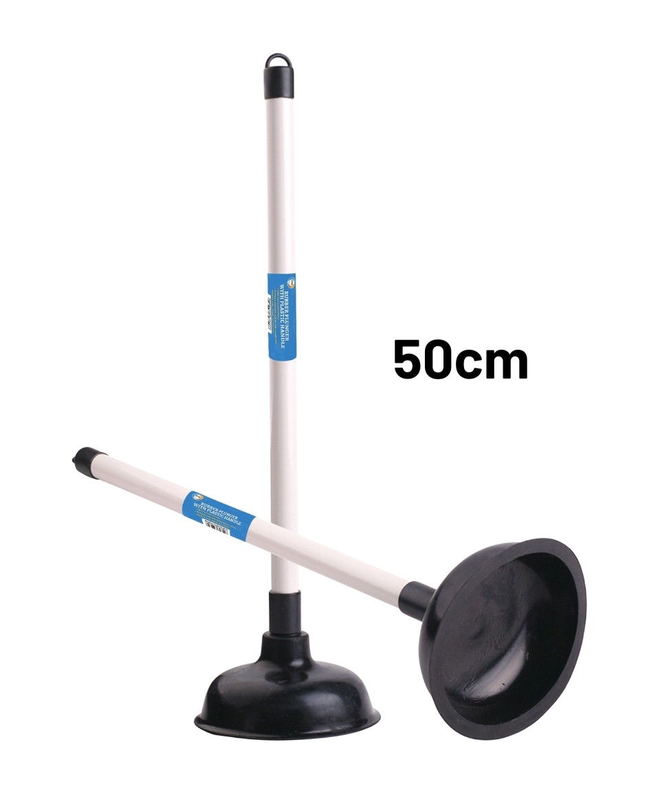 50cm Rubber Plunger With Plastic Handle
