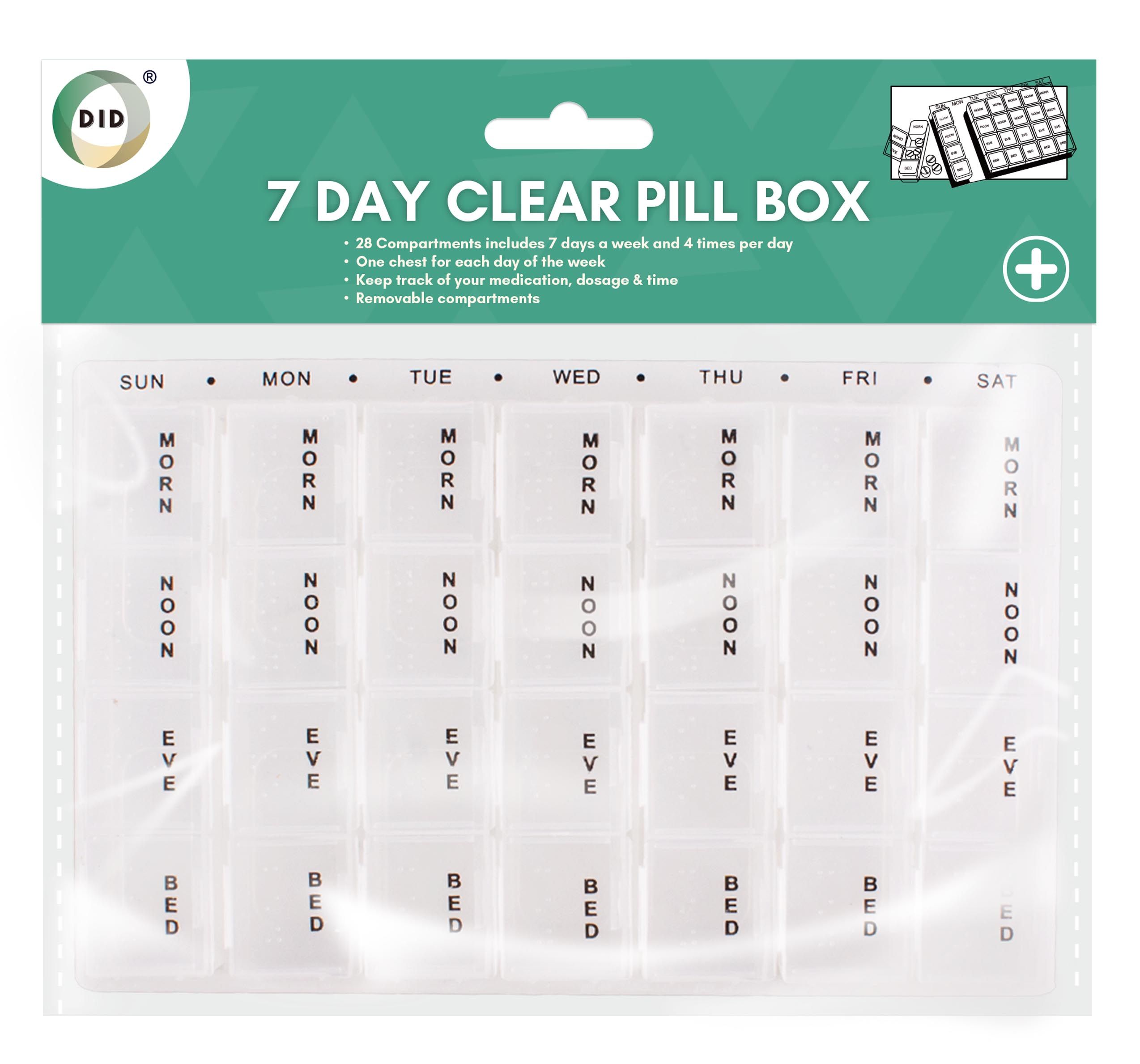 7 Day Clear Pill Box