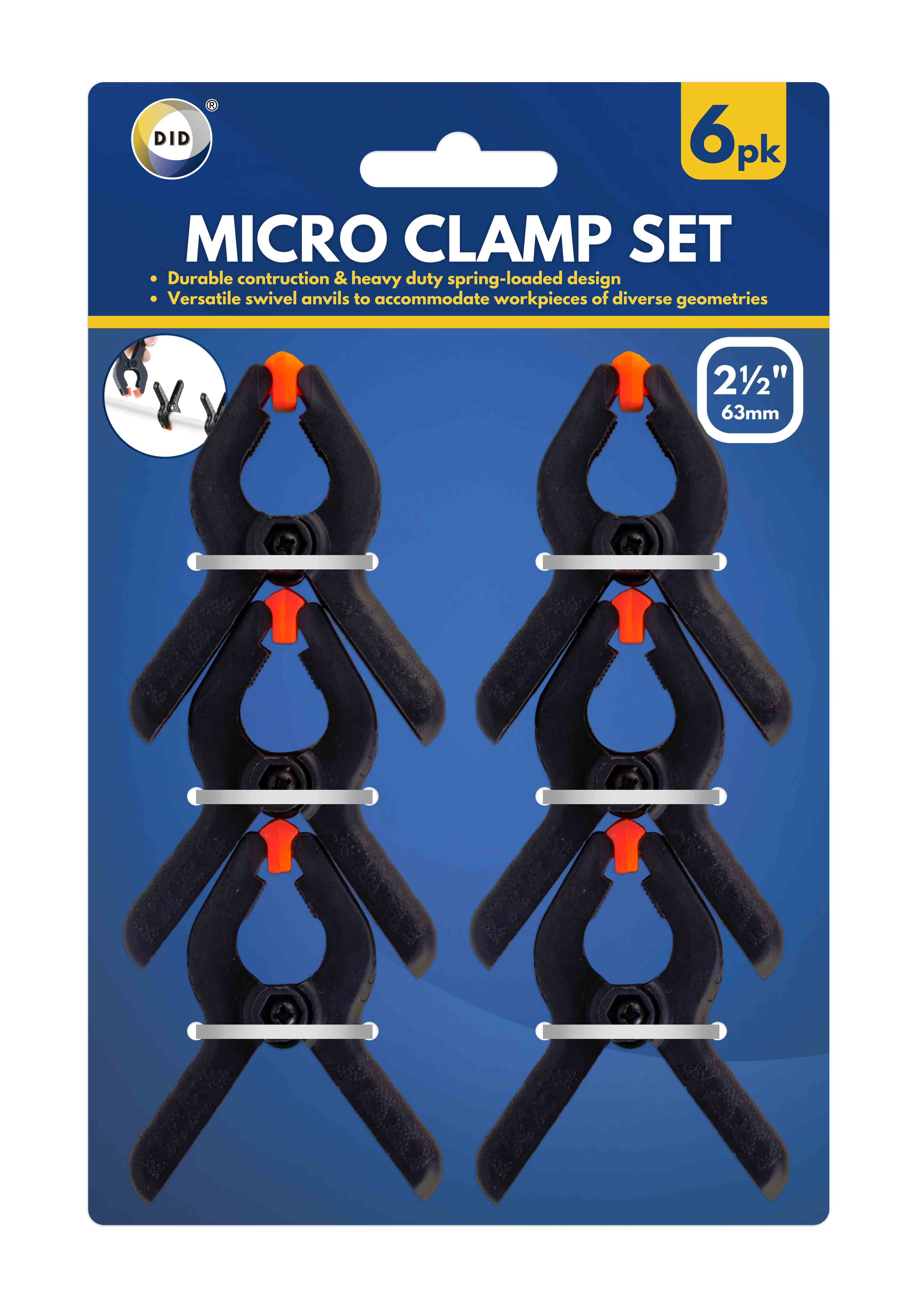 6Pk Micro Clamp Set