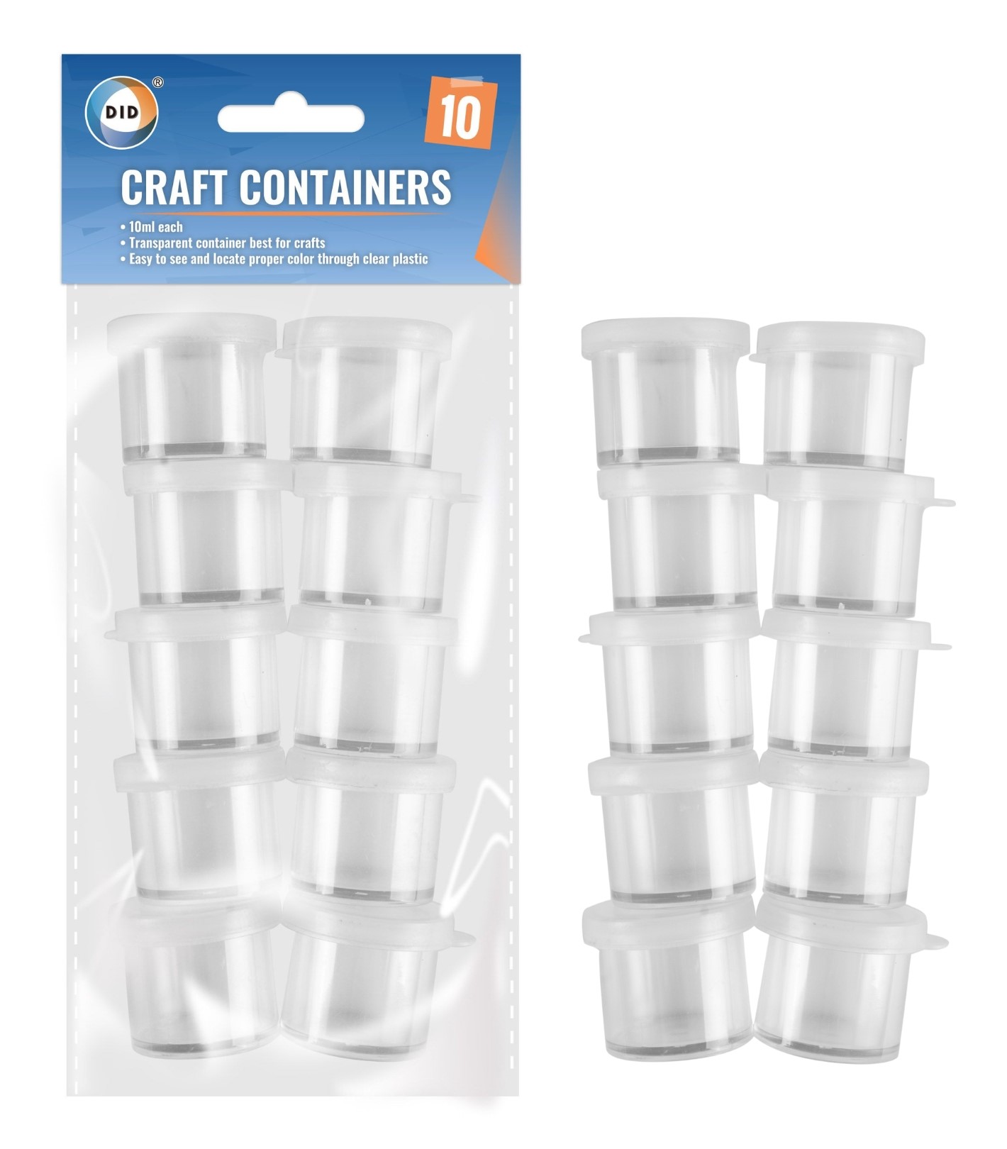 10pc Craft Containers