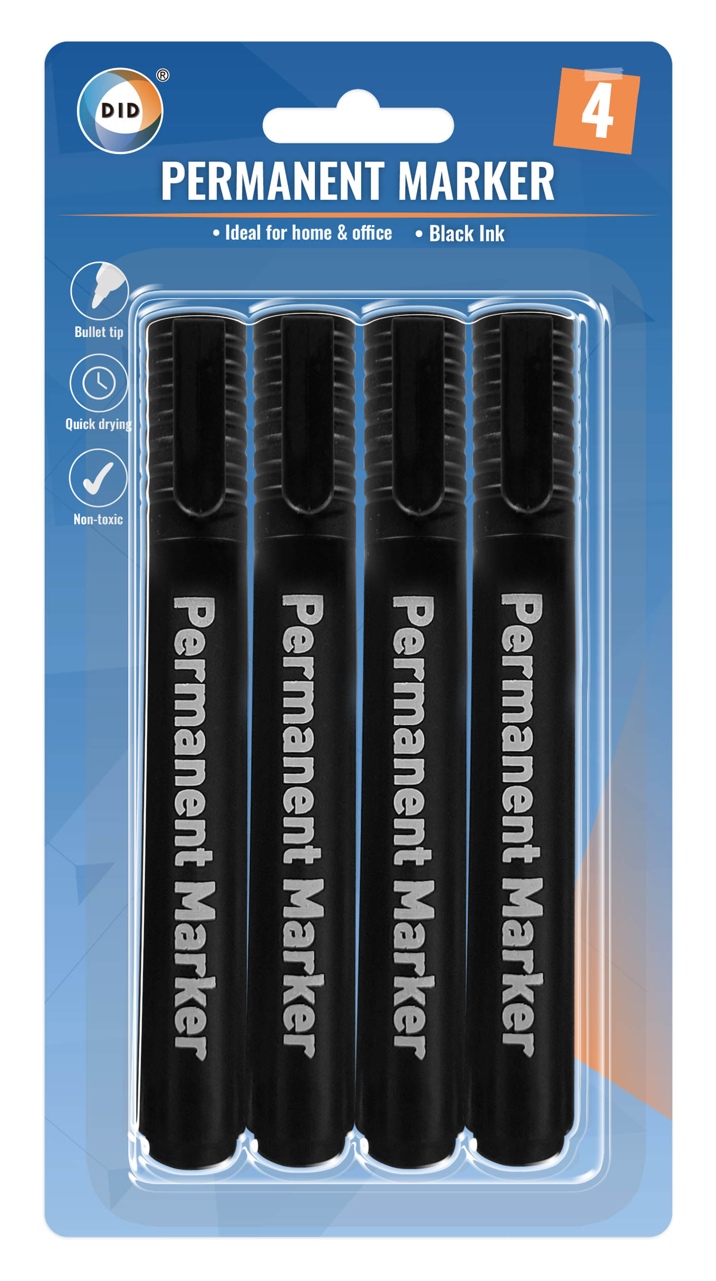 4pc Permanent Markers