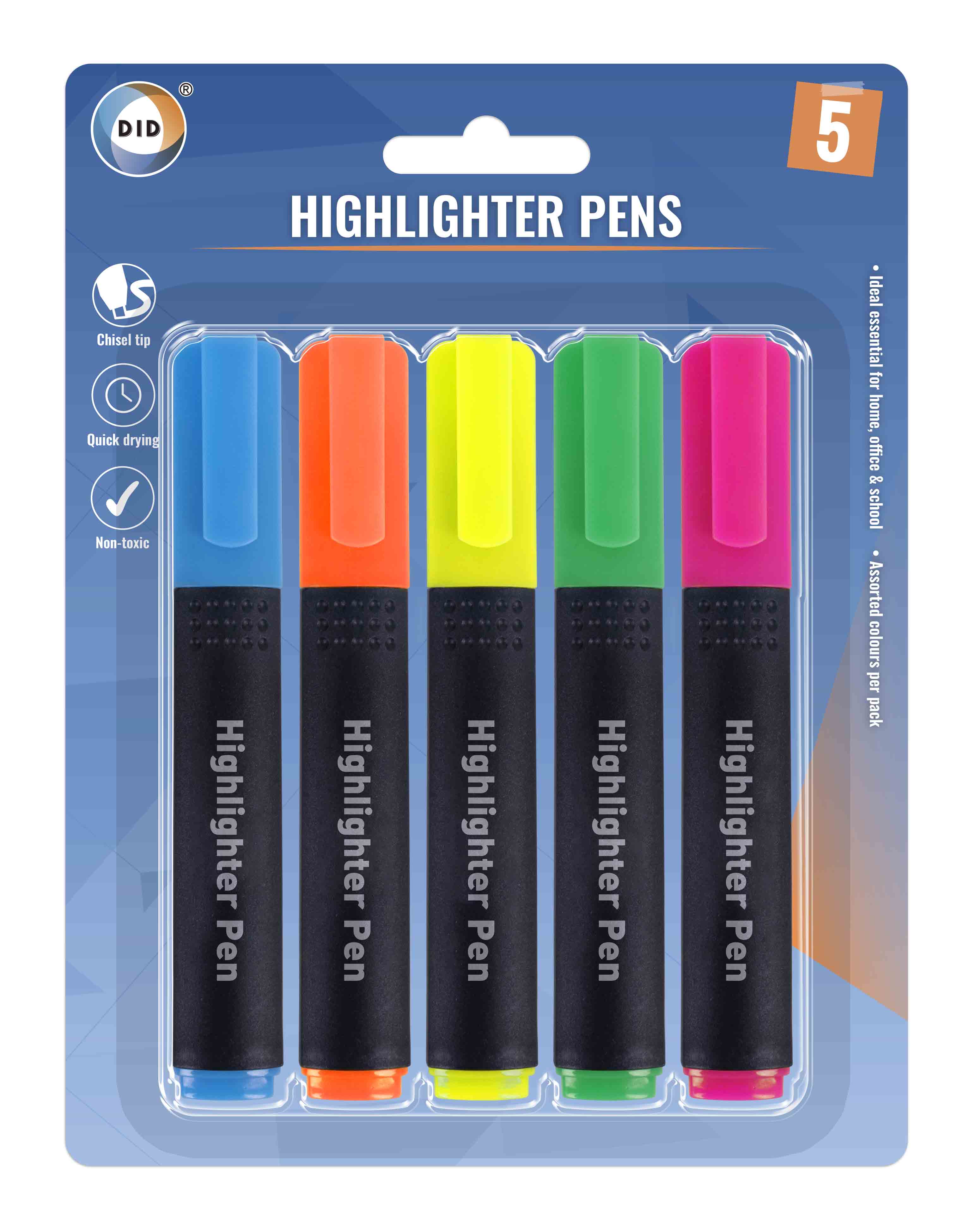 5pc Highlighter Pens