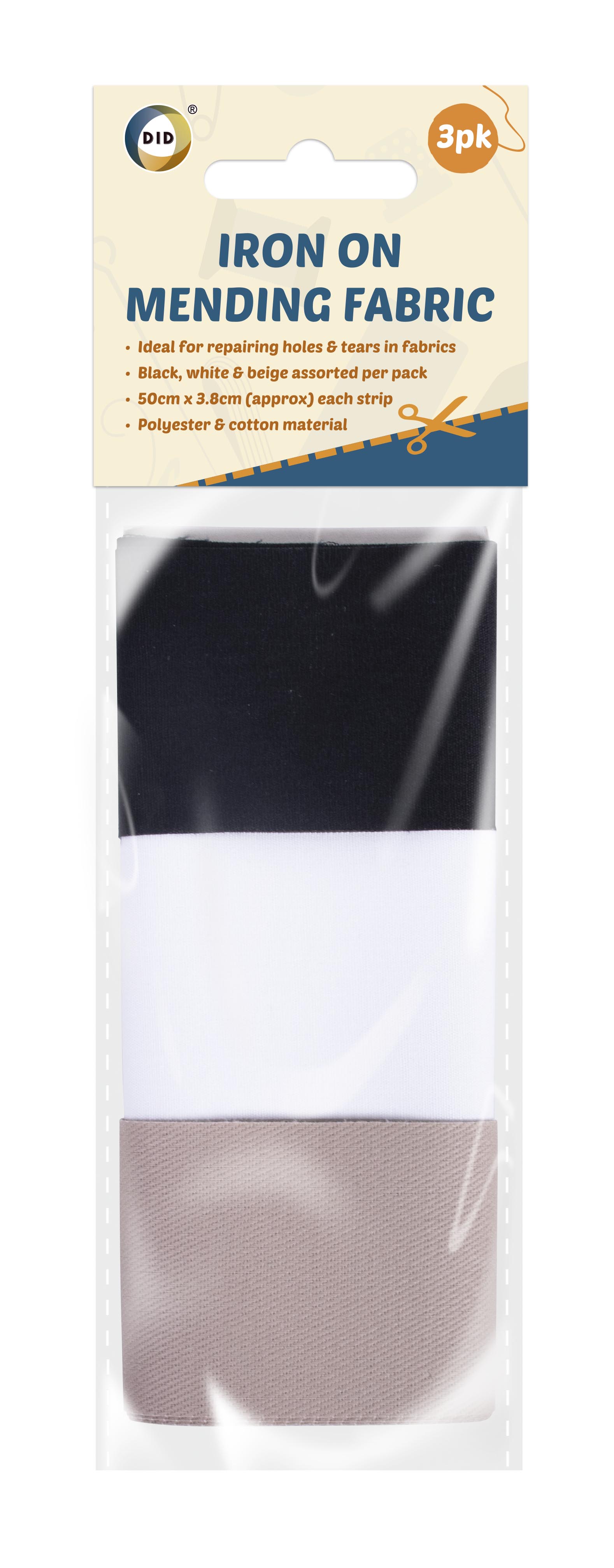 3Pk Iron On Mending Fabric
